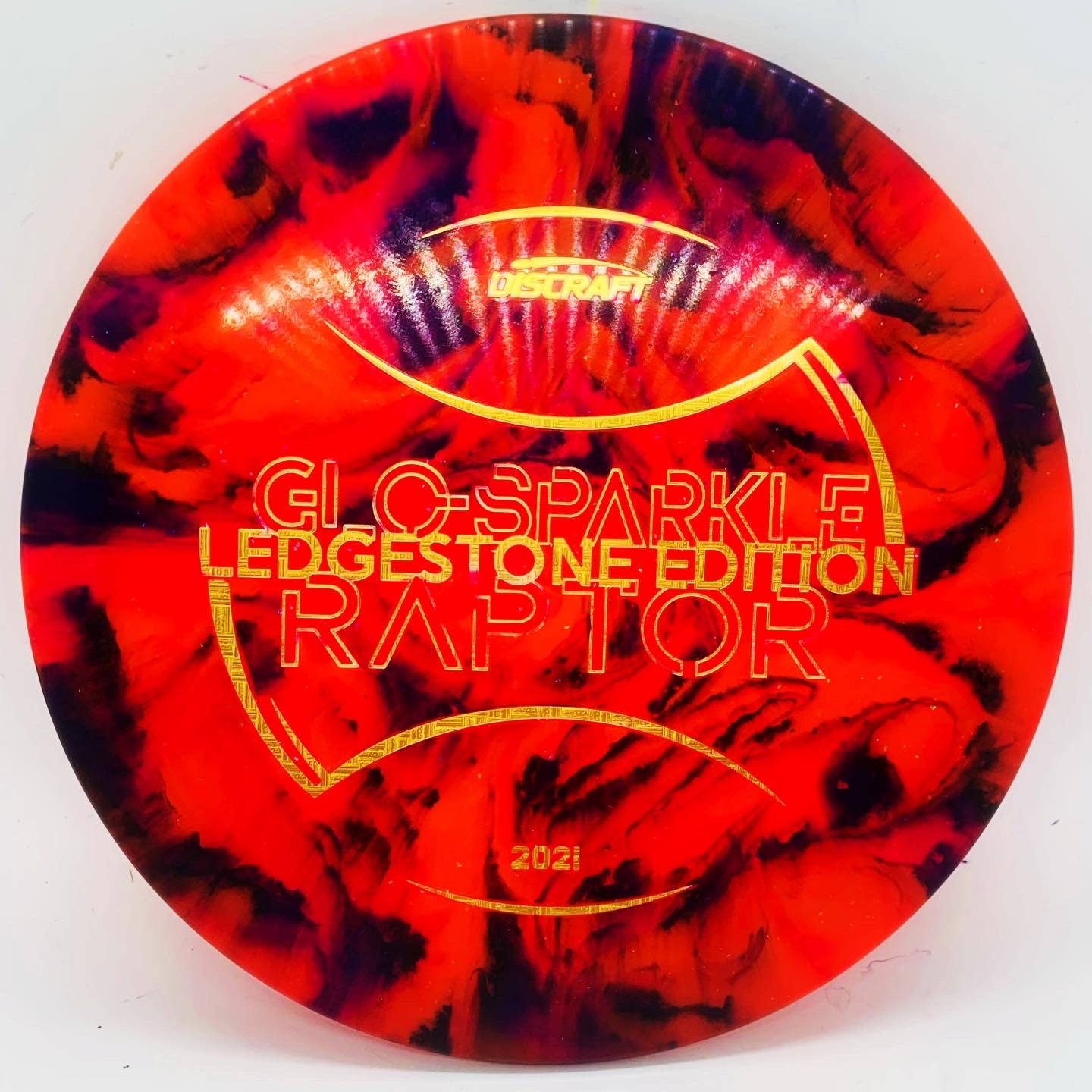 Discraft 2021 Ledgestone Special Edition Glo Sparkle Raptor | Pastry Dyes