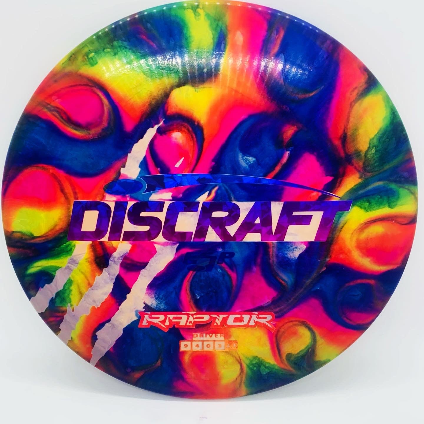 Discraft ESP Raptor with Raptor claw marks | Pastry Dyes